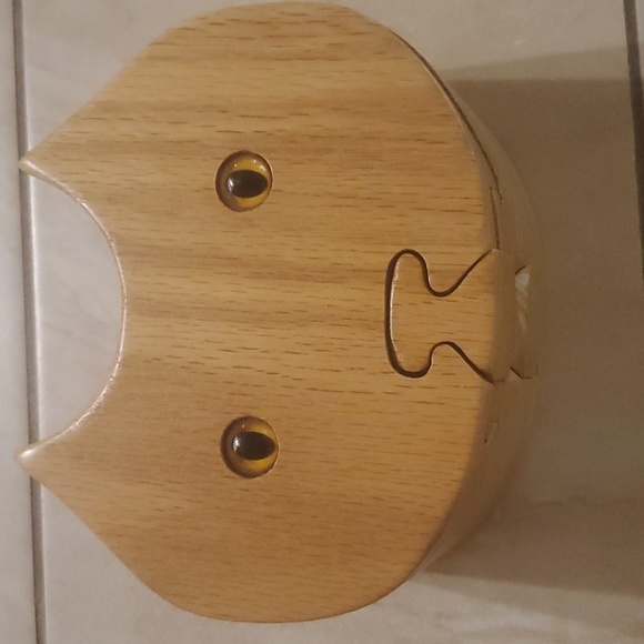 Cat | Handmade Wooden Cat Puzzle Box | Poshmark
